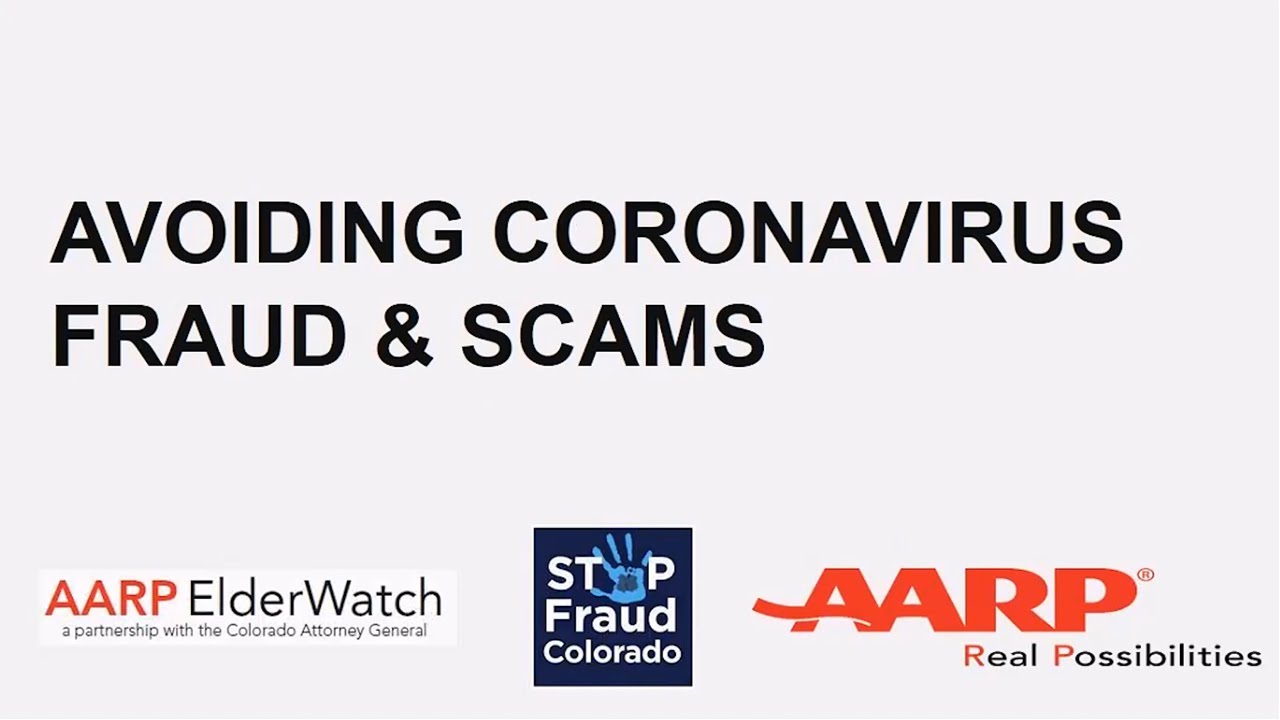 AARP Avoiding Coronavirus Fraud and Scams - YouTube