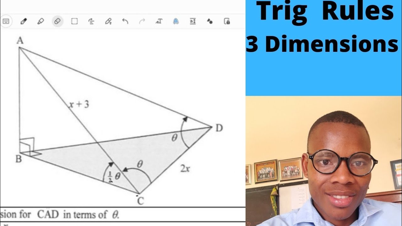 Trigonometry Solving three dimensional plane - YouTube