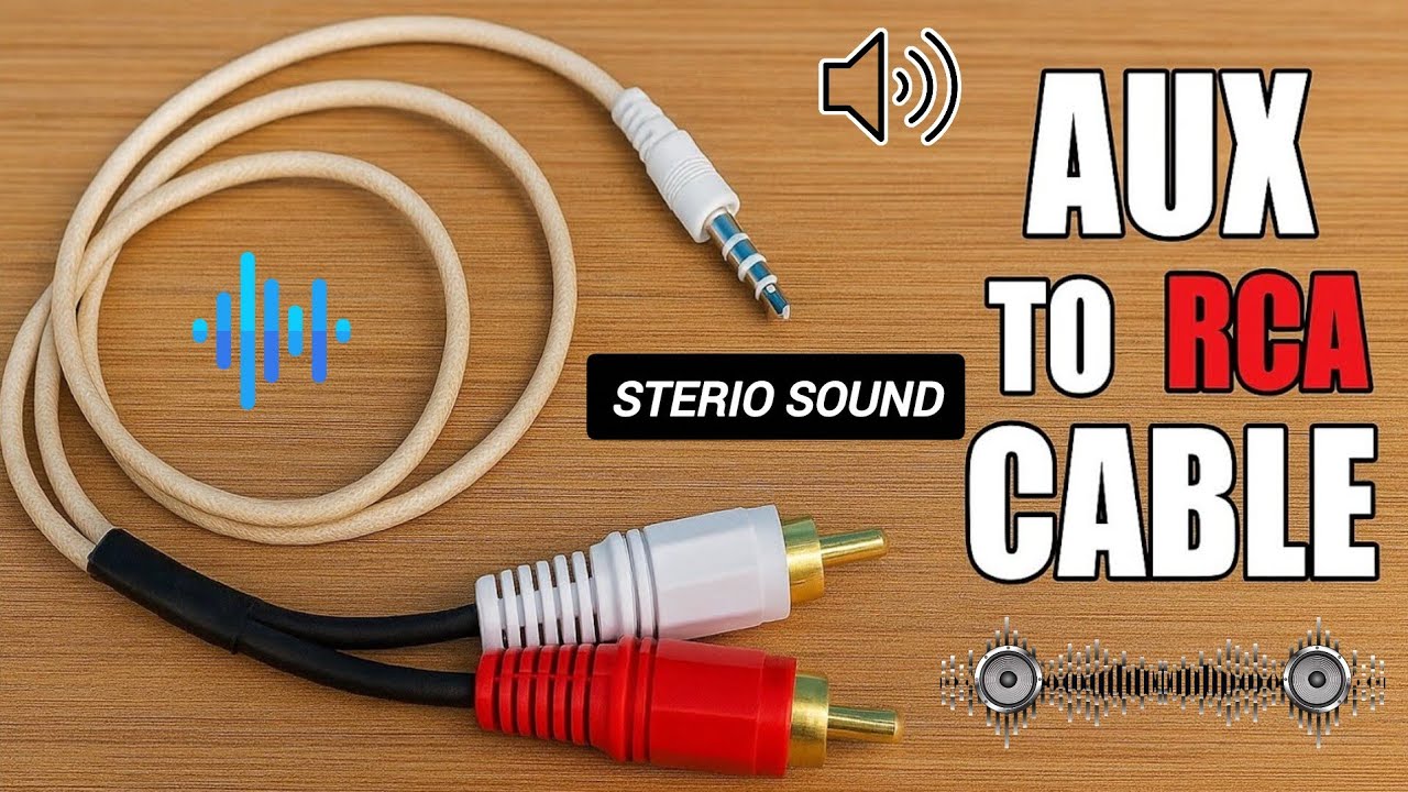 "🔥 DIY AUX to RCA Cable at Home | 3.5mm to 2 RCA Male Stereo | Easy ...
