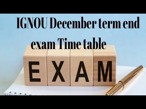 IGNOU December term end exam time table 2022-2023 malayalam# ...