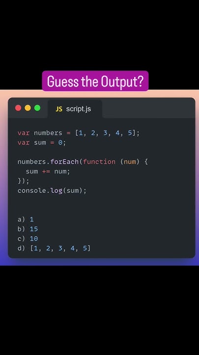 Guess The Output Comment Meprogramming Javascript Coding Html Html5 Css 