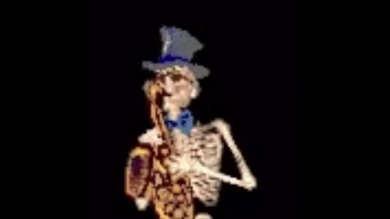 WOW Cool Skeleton Plays EVEN sicker Saxophone Solo; truly sickest sax ...