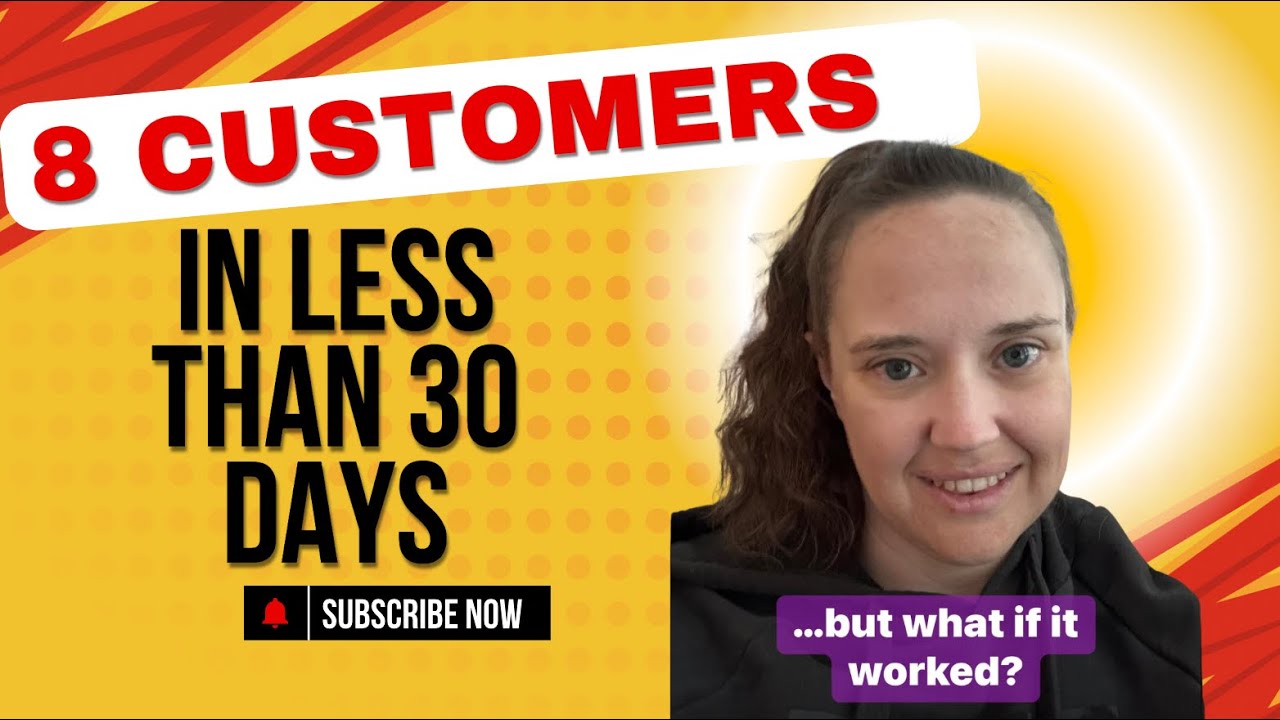 8 Customers in less than a month - YouTube