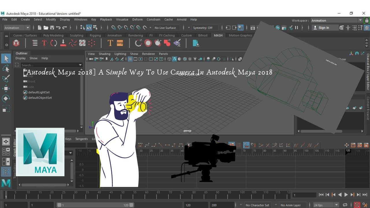 [Autodesk Maya 2018] A Simple Way To Use Camera In Autodesk Maya 2018 ...