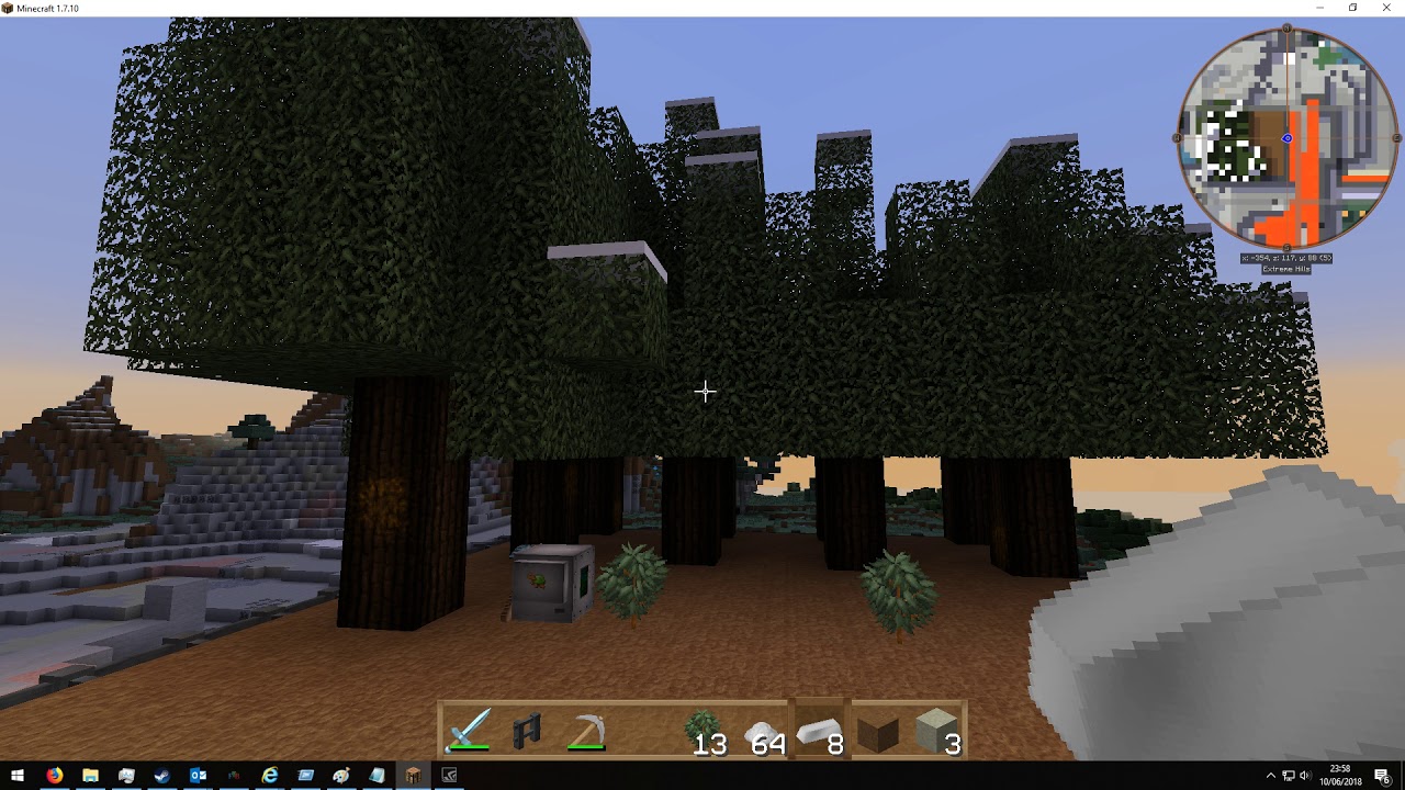 Minecraft Computercraft tree chopper - YouTube