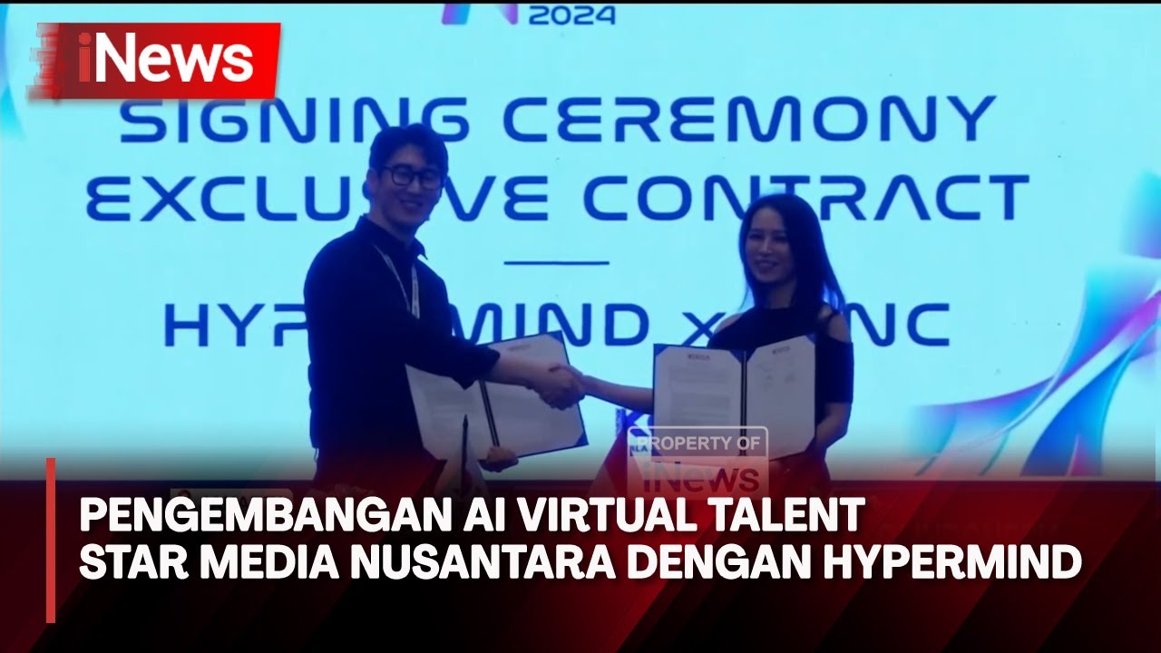 Kerjasama Star Media Nusantara dengan Hypermind Kembangkan AI Virtual Talent - iNews Malam 17/05 ...