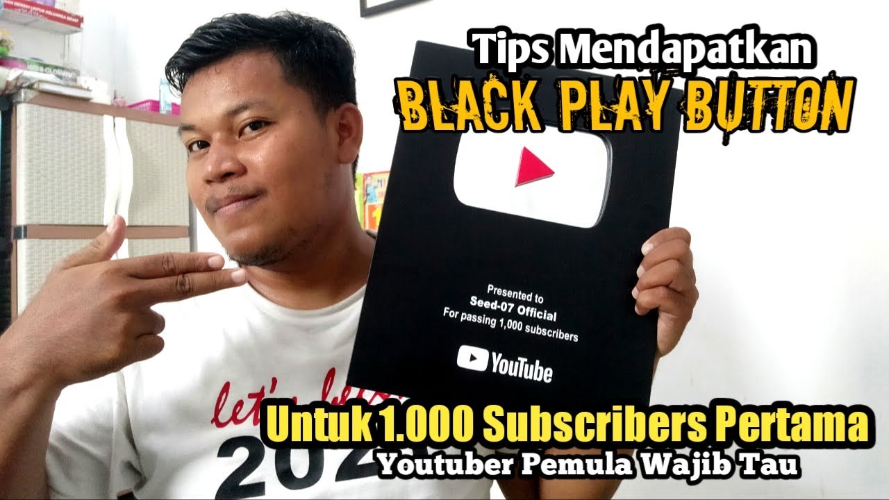 Cara Mendapatkan Black Play Button 1000 Subscriber /// Youtuber Pemula ...
