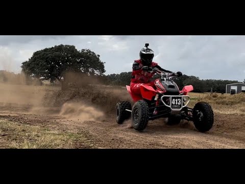 Flying Jays Ranch - Caleb Eaves TRX450R - YouTube