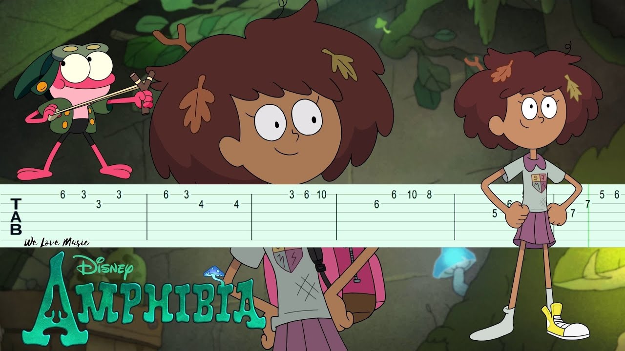 Amphibia - Theme Song Guitar Tab - YouTube