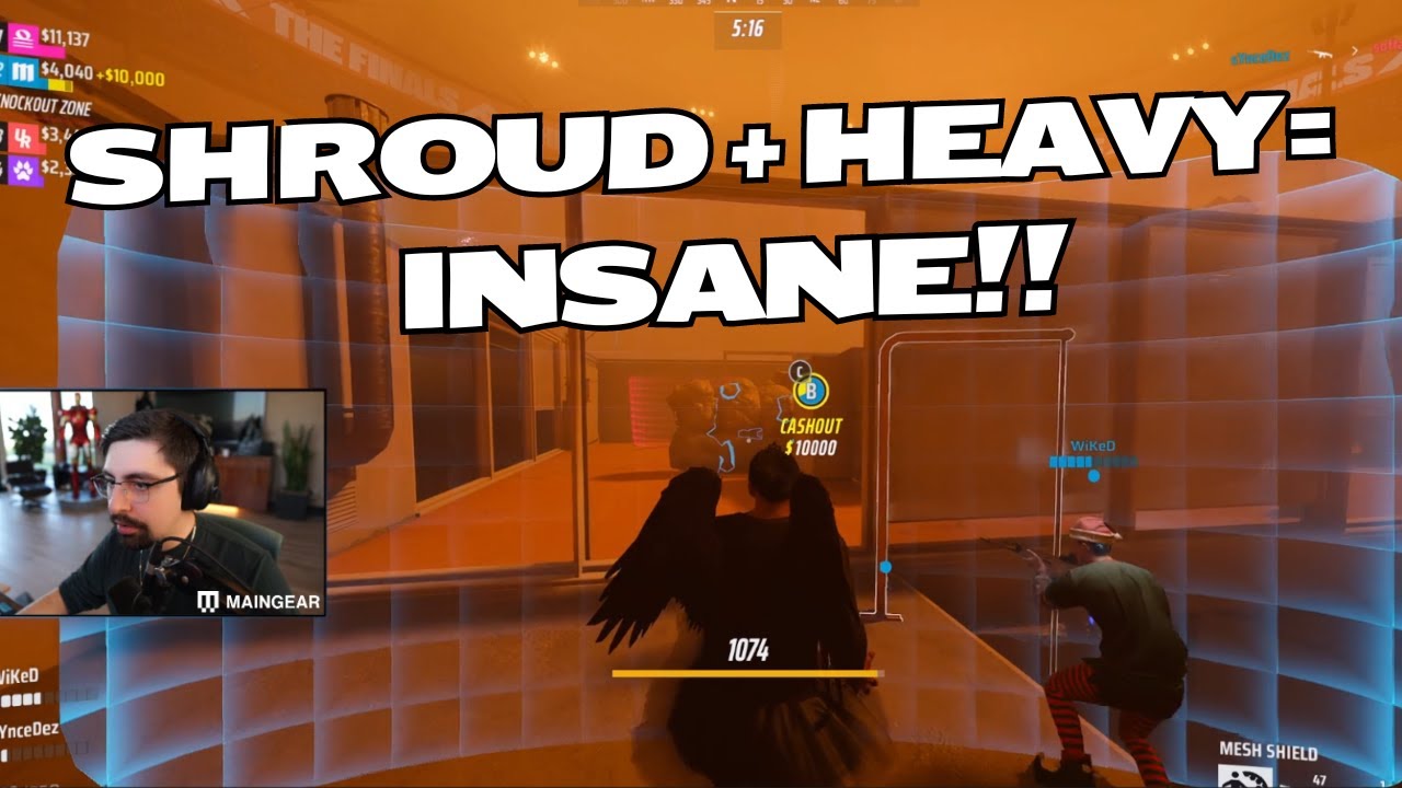 SHROUD - PLAYING THE FINALS WITH HEAVY! I LOVE IT!【PART 1】 - YouTube