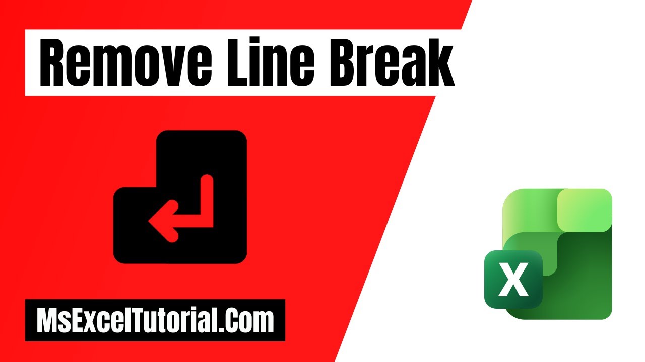 How to Remove Line Break In Excel - YouTube