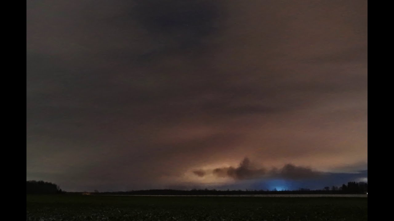 December Night Snow Squall in Central Ontario Canada #storm #weather # ...