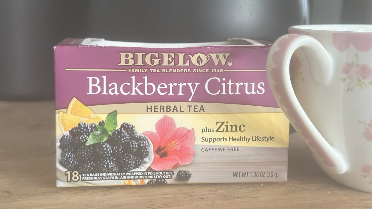 This Bigelow blackberry citrus tea with zinc is absolutely delightful ...