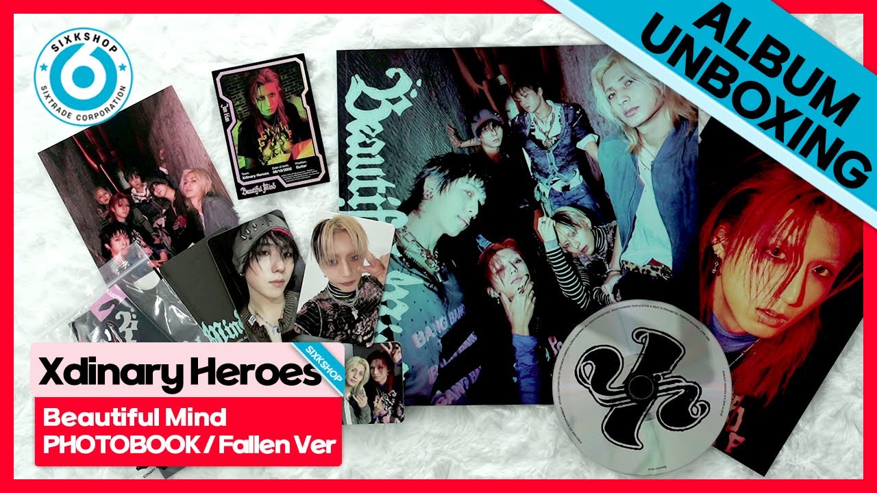 [UNBOXING] XDINARY HEROES - MINI 6TH ALBUM BEAUTIFUL MIND (PHOTOBOOK ver.) FALLEN ver - YouTube