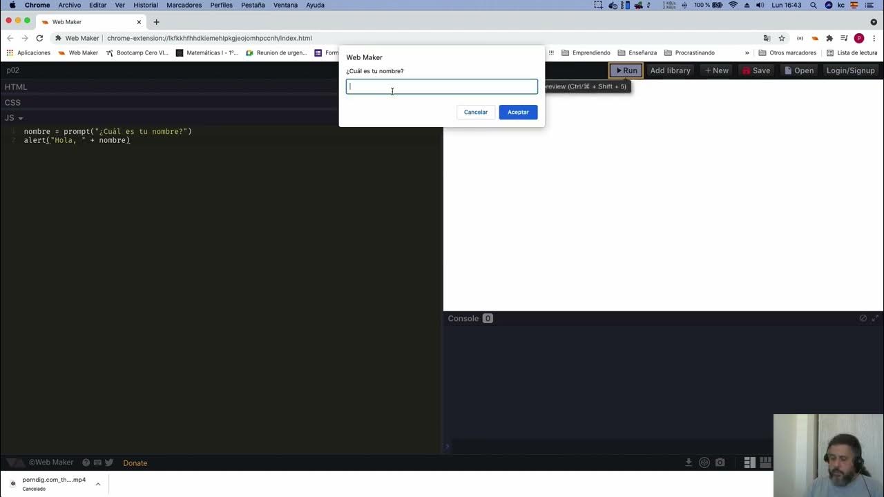 Curso de Programación | Nuestro primer programa en JavaScript - YouTube