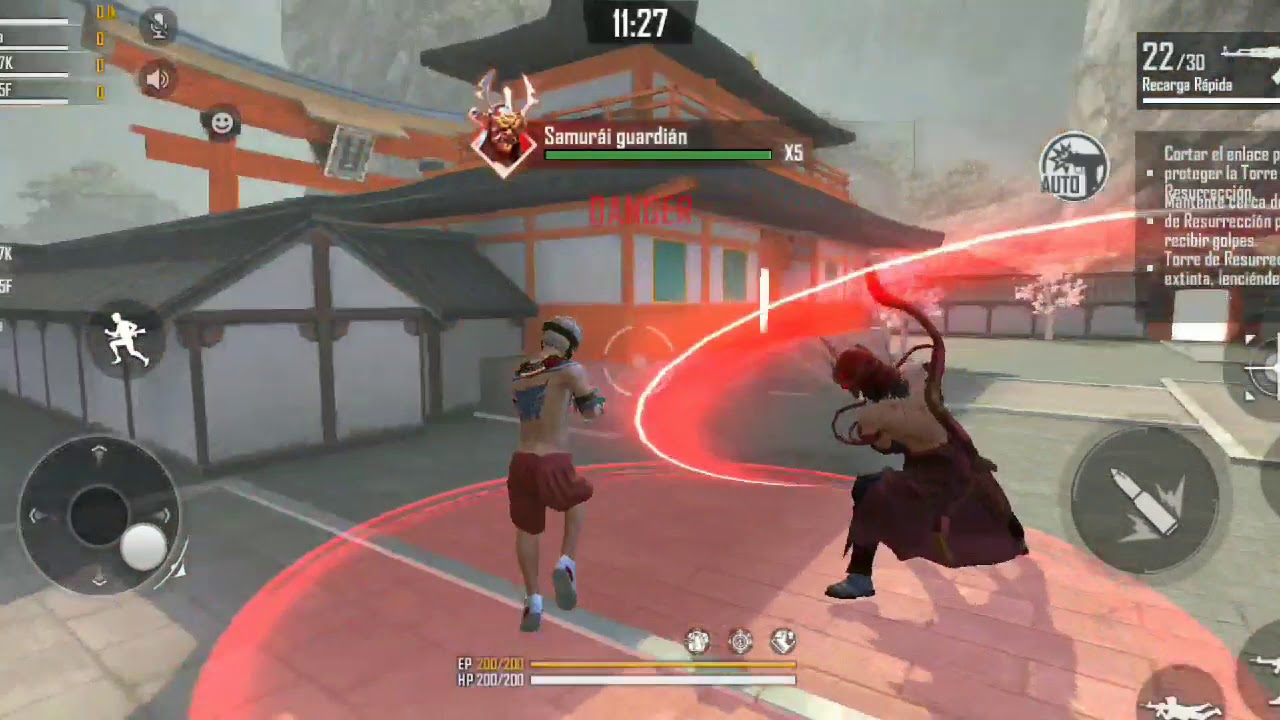 COMO JUGAR EL MODO SAMURAI FREE FIRE - YouTube
