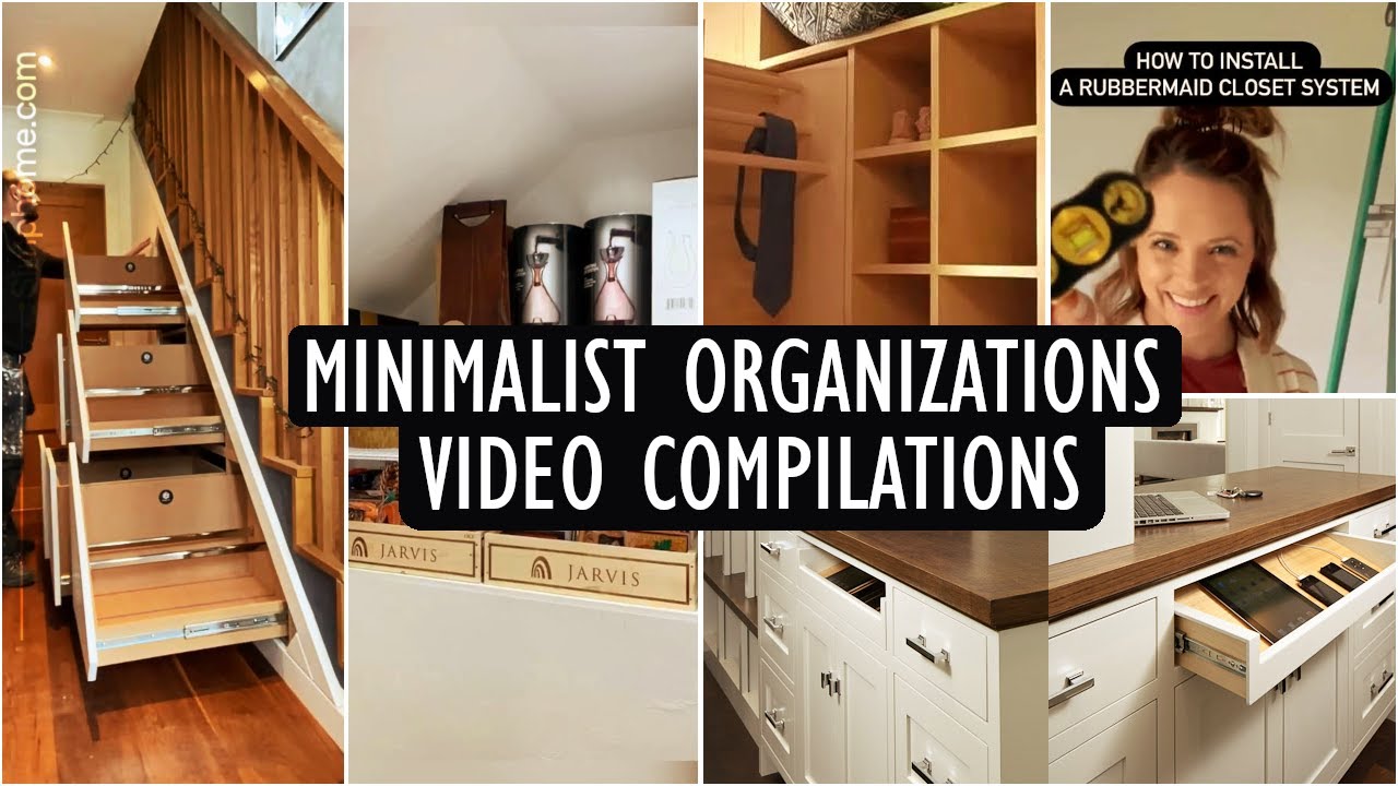 12 Minimalist storage and Organizations for a new family - YouTube