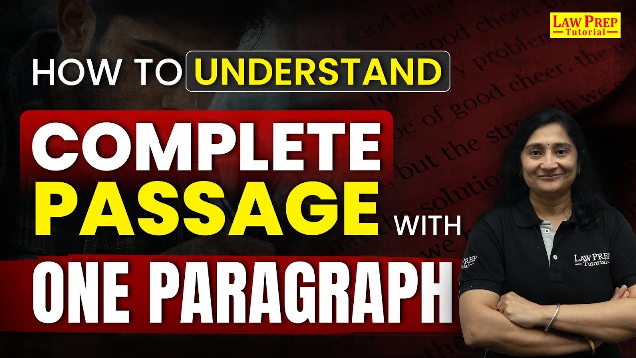 Understand Complete Passage with One Paragraph | Passage for CLAT 2026 ...