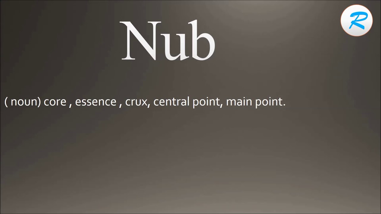 How to pronounce Nub - YouTube