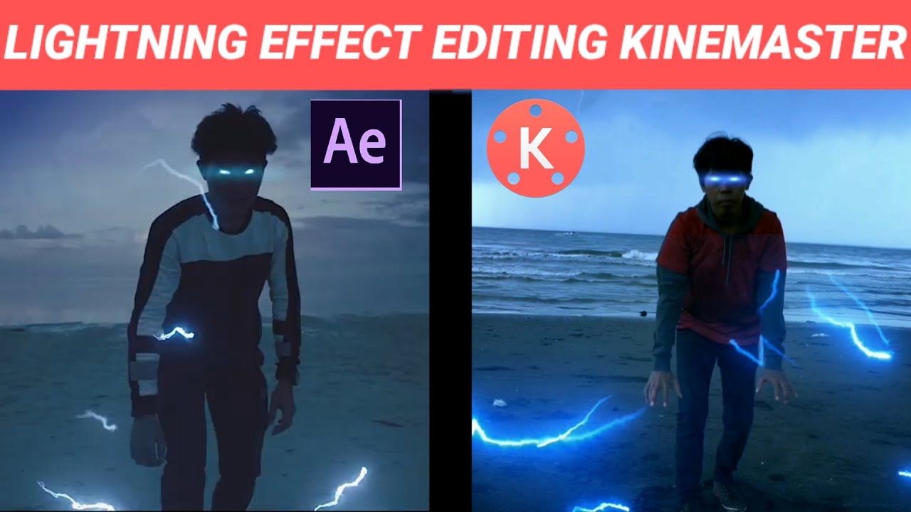 visual lightning effect vfx editing kinemaster - YouTube