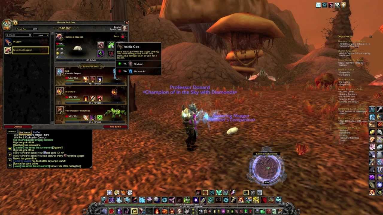 World of Warcraft Pet Battles: Gotta Collect Them All! Festering Maggot ...
