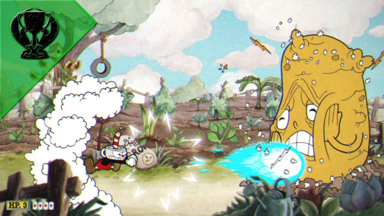 Cuphead: Chefe The Root Pack / Botanic Panic! (Regular / Rank A+) - YouTube