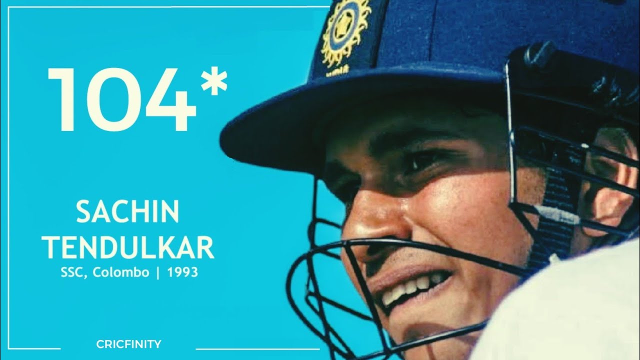 Sachin Tendulkar 104* | Sri Lanka | SSC, Colombo | 1993 - YouTube
