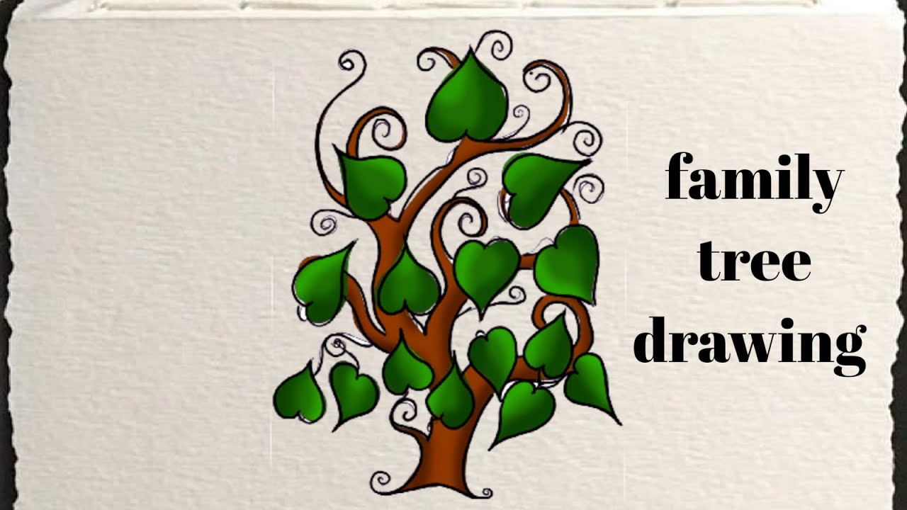 Family tree drawing | easy drawing - YouTube