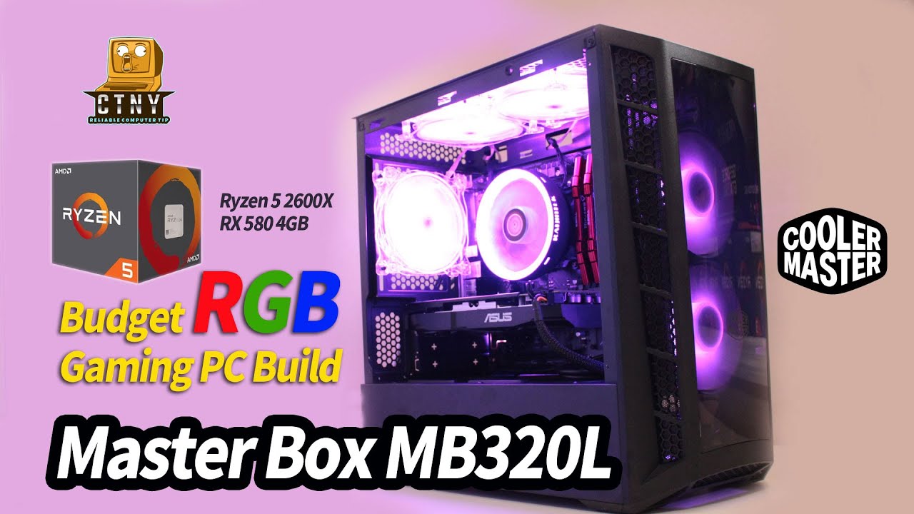 Cooler Master MasterBox MB320L mATX Case Build - AMD Ryzen 5 2600x ...