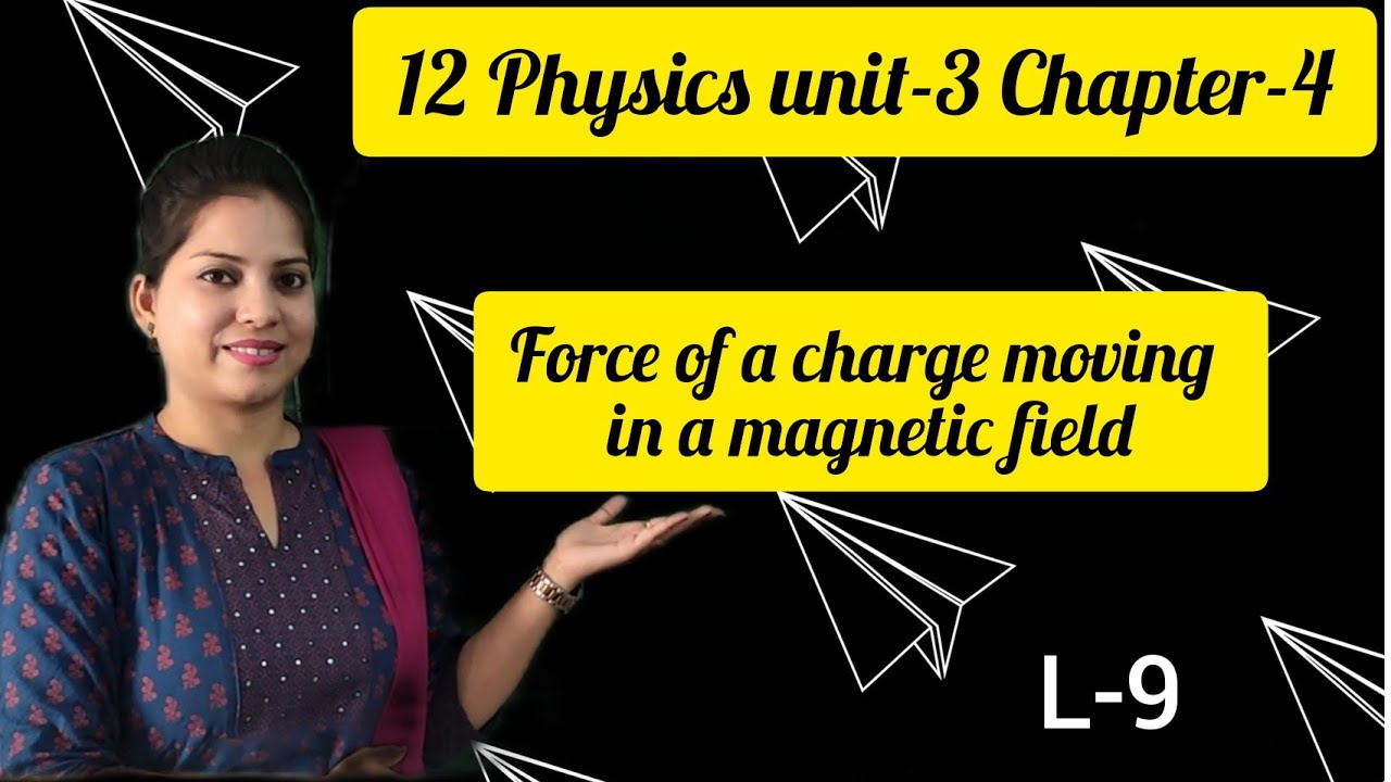 Class XII Physics; Unit 3rd; Force on a charge moving in magnetic field ...
