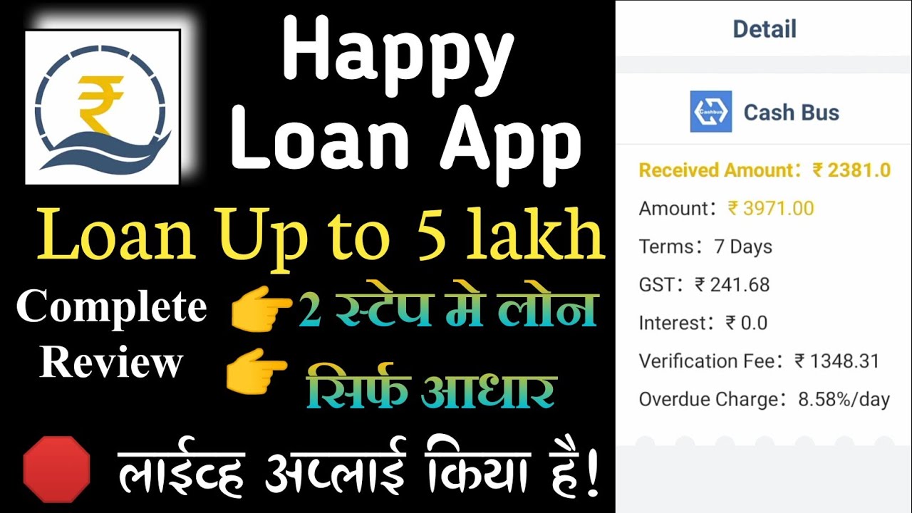 Happy Loan App 🛑 Live Apply || Step by Step || Complete Information ...