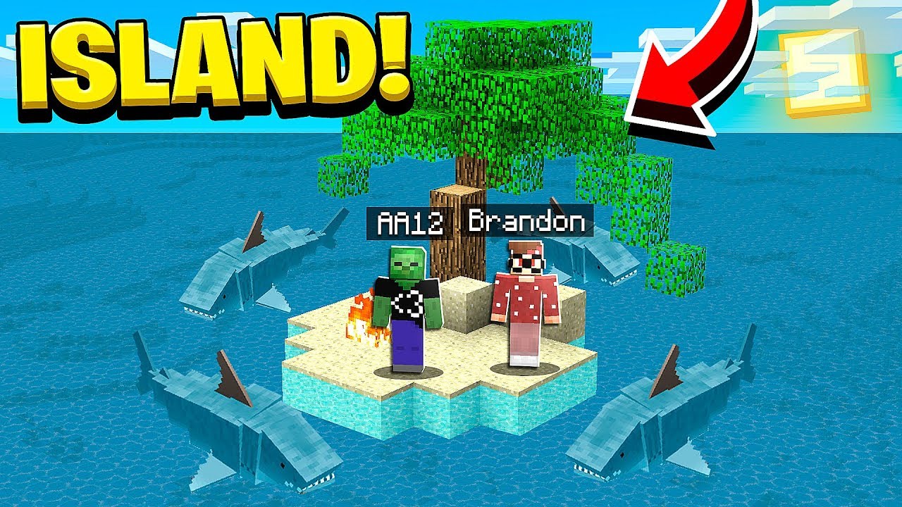TRAPPED ON AN ISLAND FOR 24 HOURS WITH MY BEST FRIEND IN MINECRAFT ...