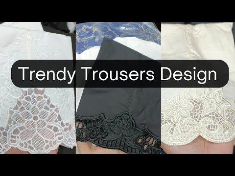 trending trousers bottom design for ladies #trouserdesign #bottomdesign ...