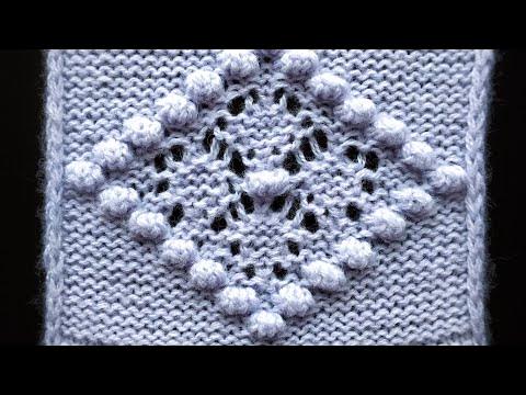 Шишечка-валик спицами - YouTube