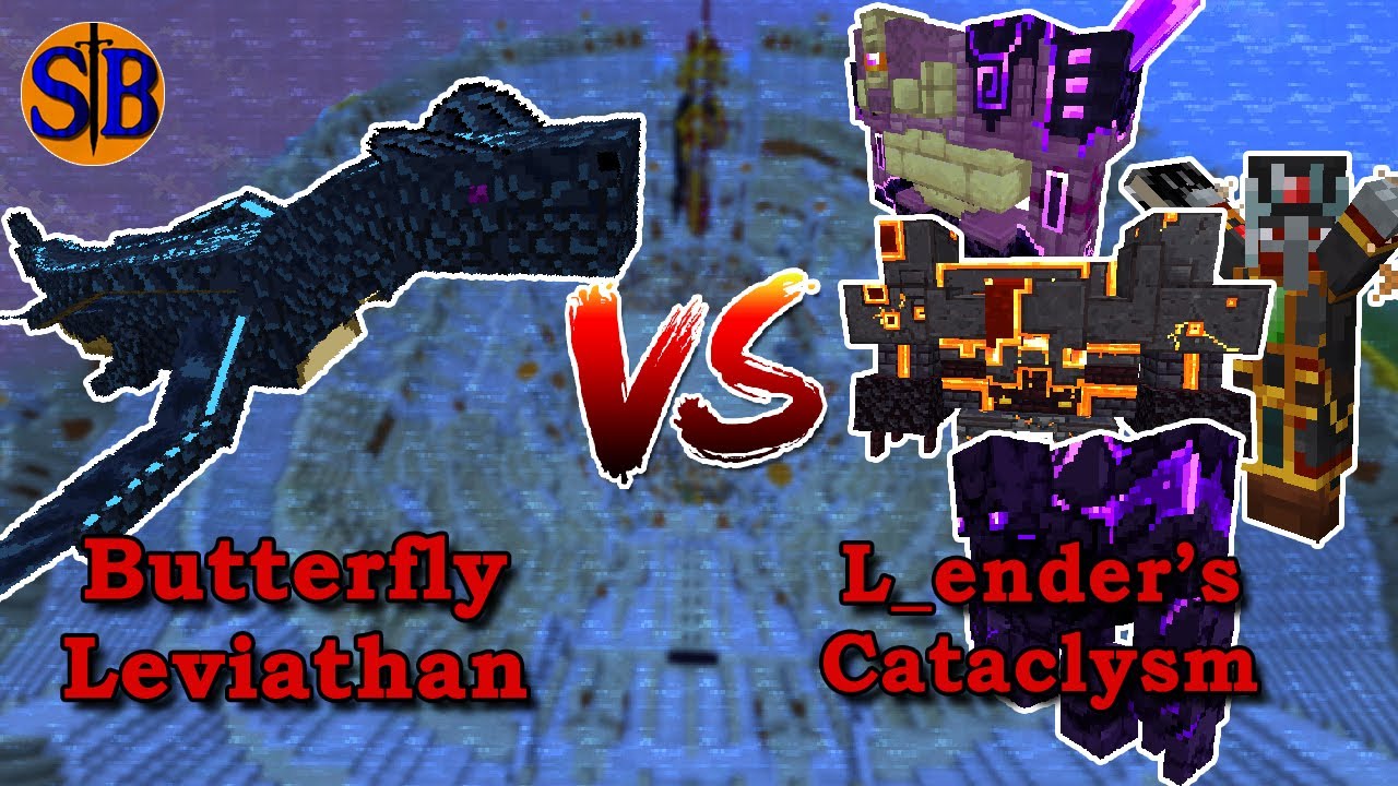 Butterfly Leviathan vs L_ender's Cataclysm | Underwater Fight | Minecraft Mob Battle - YouTube