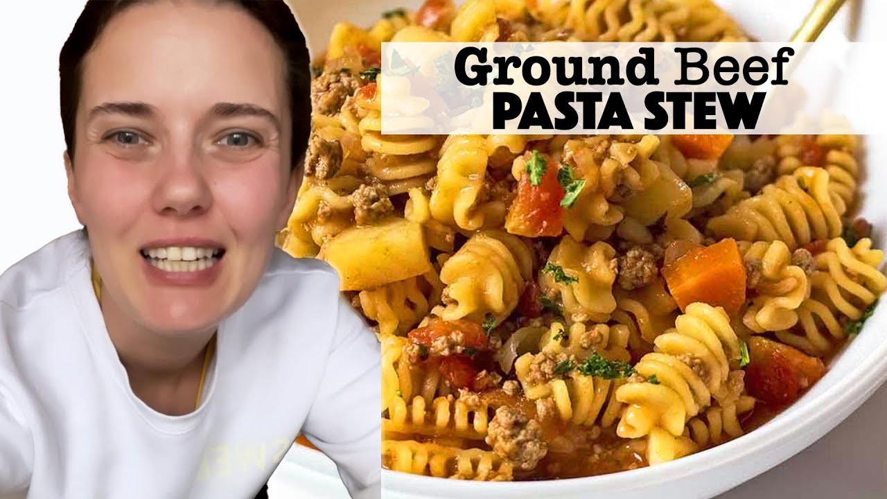 One Pot Ground Beef Pasta Stew based on Paraguayan Guiso - YouTube