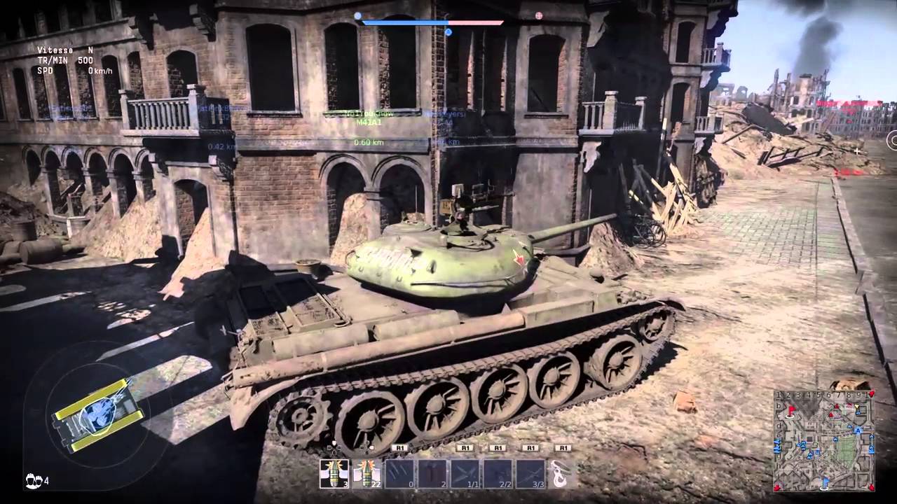 War thunder tanks : T54/1947 dans: TRAQUE STALINIENNE ! Map Cologne ...