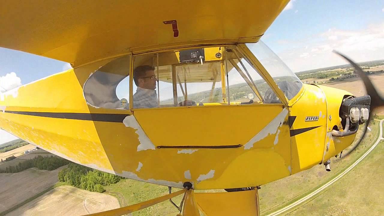 Piper J3 Cub Aerobatics with Emerson Stewart at Discover Aviation Days ...