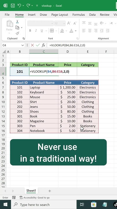 Use Vlookup To Extract Multiple Columns Dynamically Excel Spreadsheet Exceltutorial Shorts 
