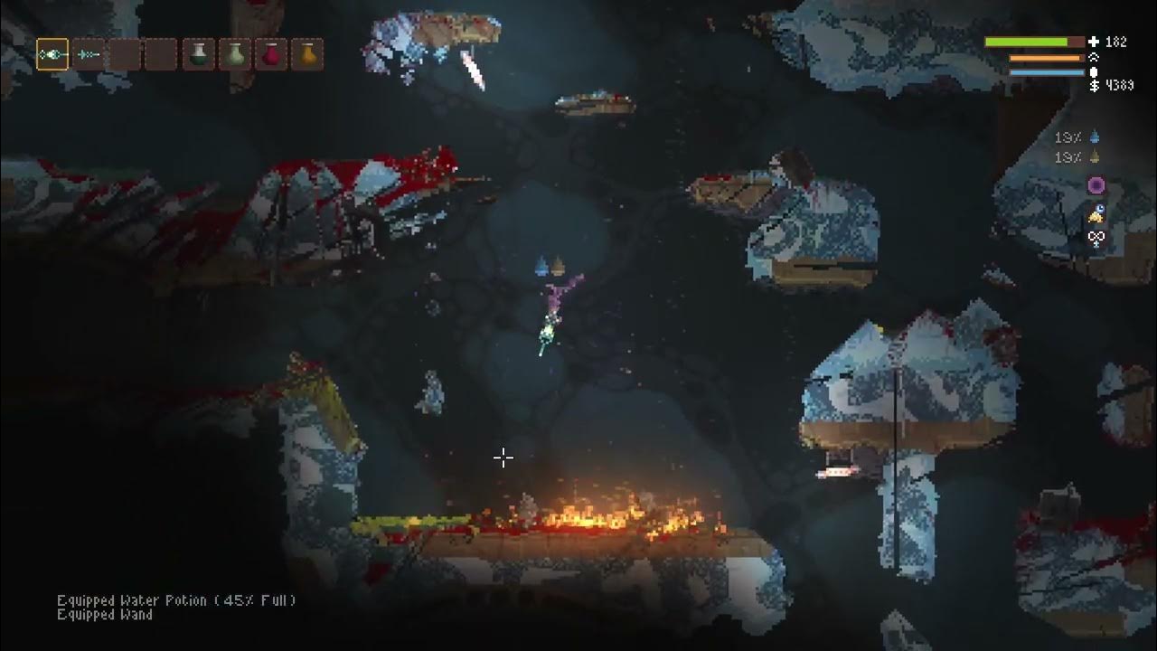 Noita S062E02 Luminous drill as main weapon, Unlimited Spells - YouTube