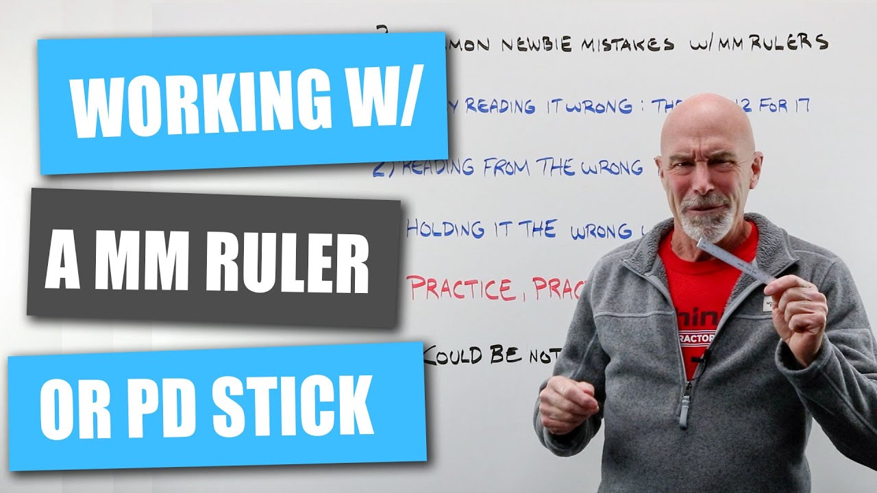 Basics of Working with a Millimeter Ruler or PD Stick - YouTube
