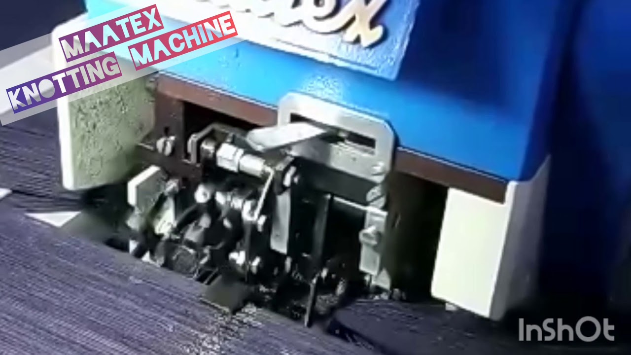 knotting machine from khodiyar textile ind. - YouTube