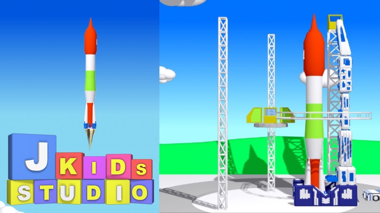 Rocket Factory - Toy Rocket Launch Kids Aniamtion - YouTube