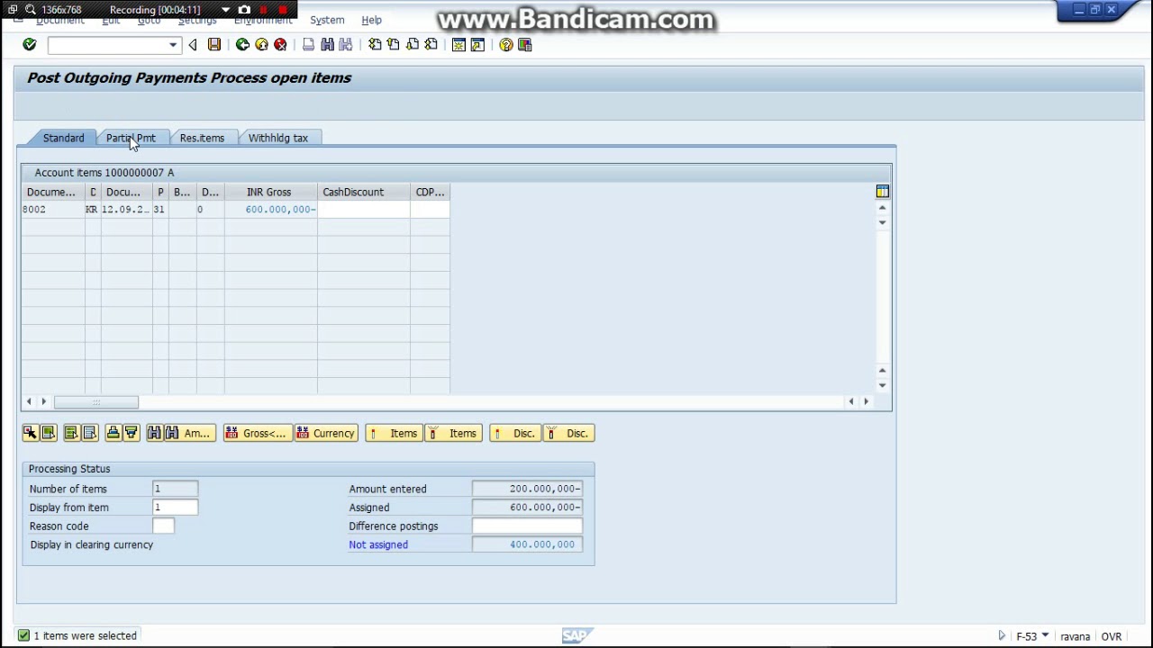 SAP PART PAYMENT - YouTube