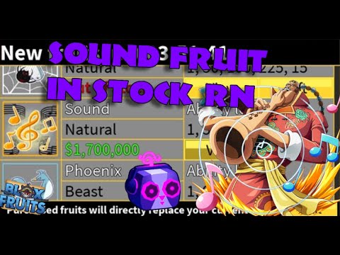 SOUND FRUIT IN STOCK RIGHT NOW BLOX FRUITS(Roblox) - YouTube