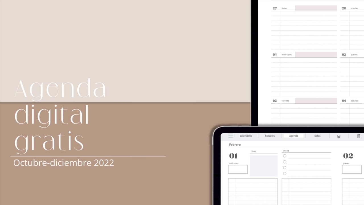 Agenda digital gratis Ipad y tablets Android - YouTube