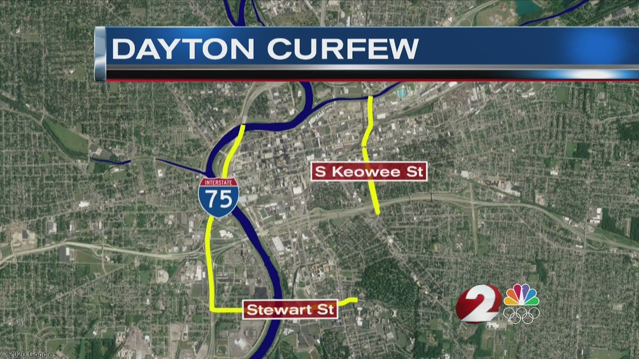 Dayton curfew map - YouTube