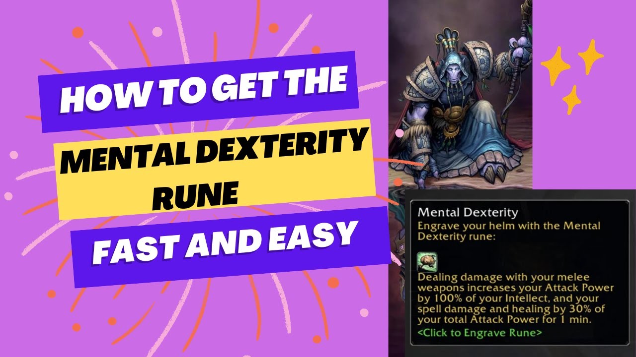 BEST RUNE IN PHASE 3????? Mental Dexterity Rune Location for Shaman ...
