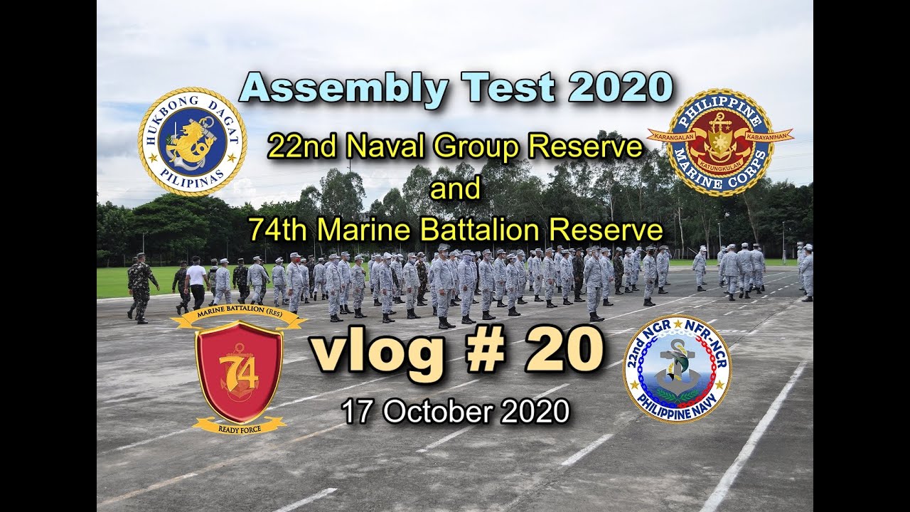 Assembly Test 2020 of Naval Forces Reserve - NCR - YouTube