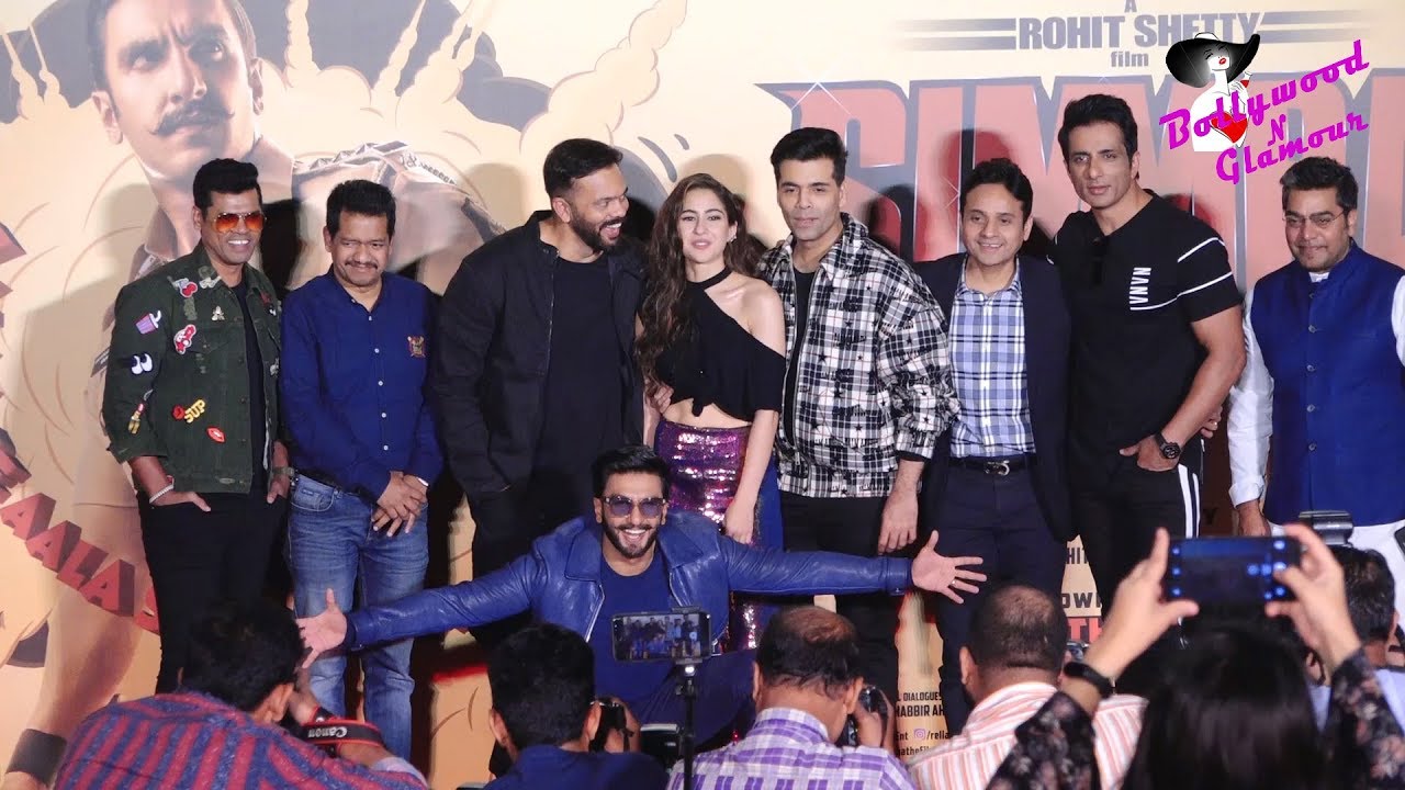 'Simbaa' Trailer Launch With Ranveer Singh, Sara Ali Khan, Sonu Sood ...